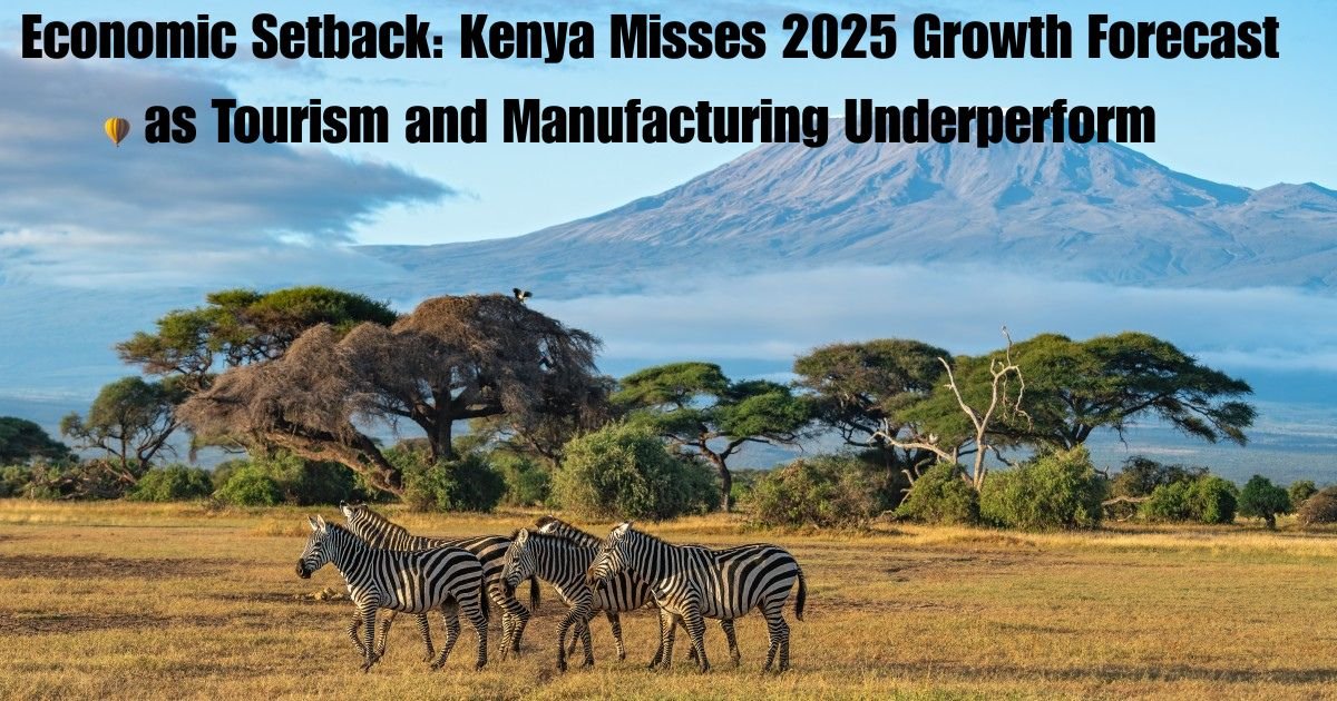 Economic Setback: Kenya Misses 2025 Growth Forecast as Tourism and ...